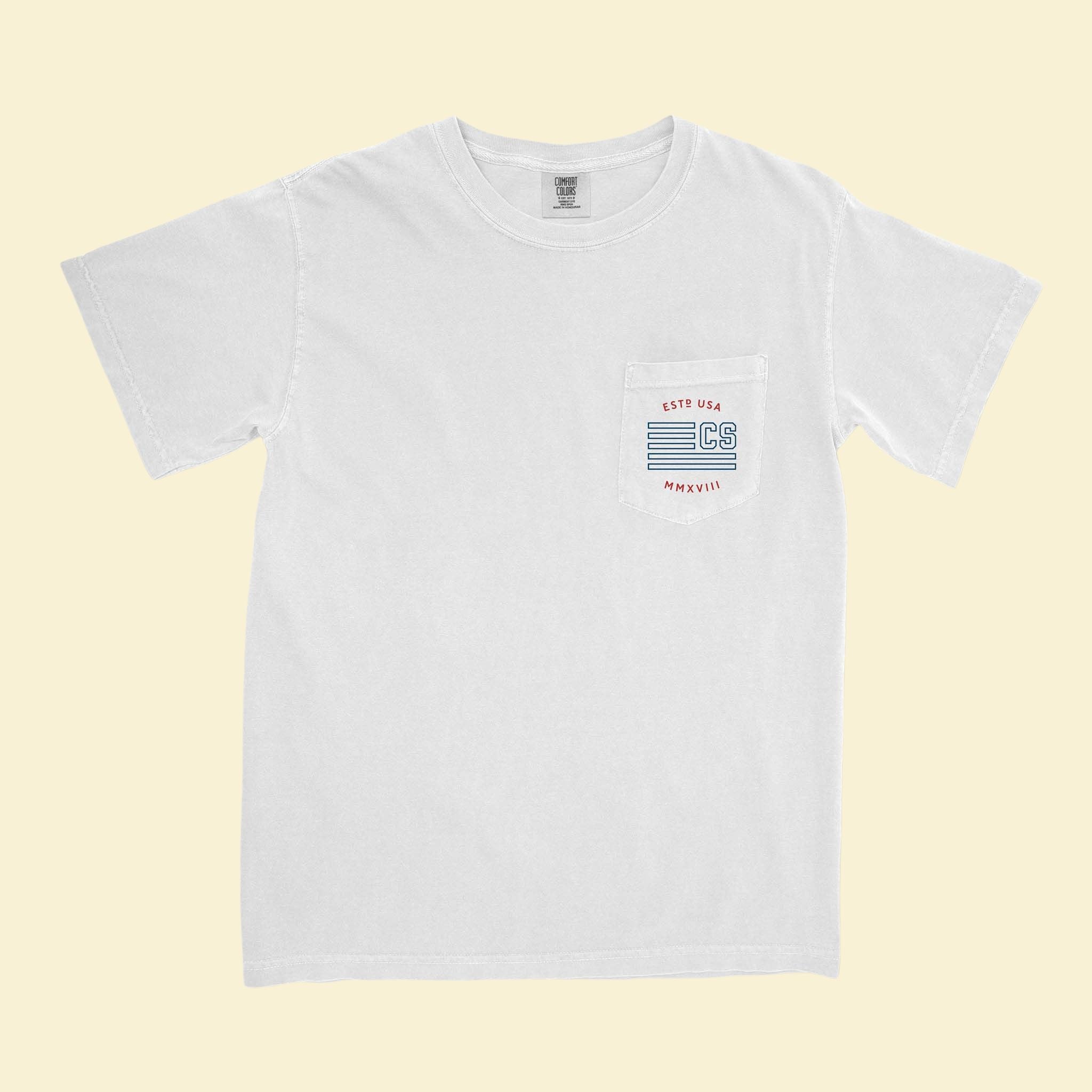 American Flag Pocket T Shirt Civviesupply Veteran Owned